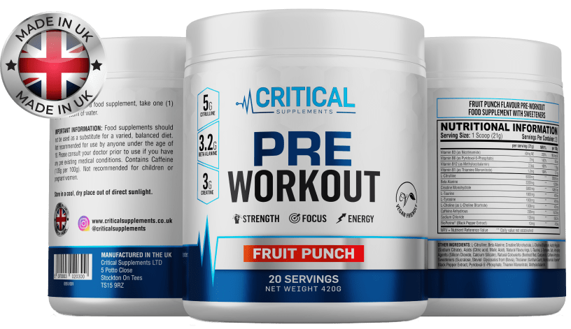 Critical Supplements UK | Premium Pre-Workout Formulas for Peak Performance